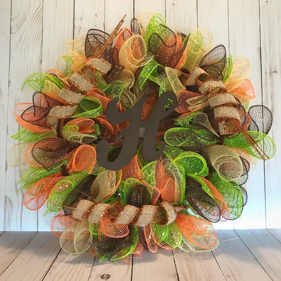 Fall Deco Mesh Wreath | Creating Me
