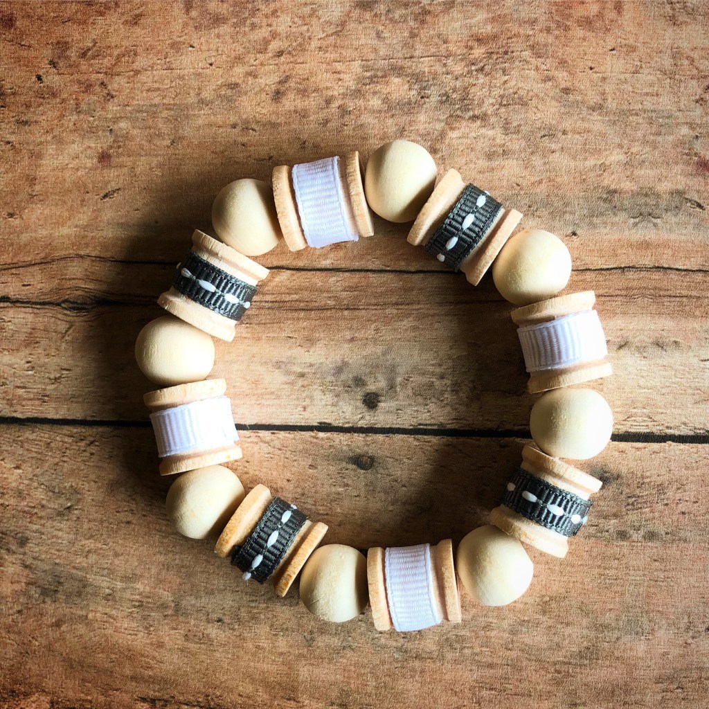 Wood Spool and Bead Bracelet | Creating Me
