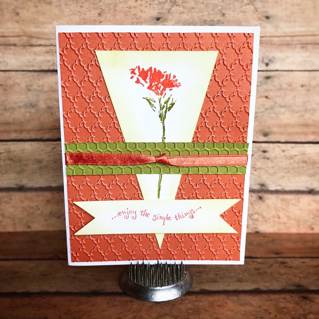 Simple Flower Card | Creating Me