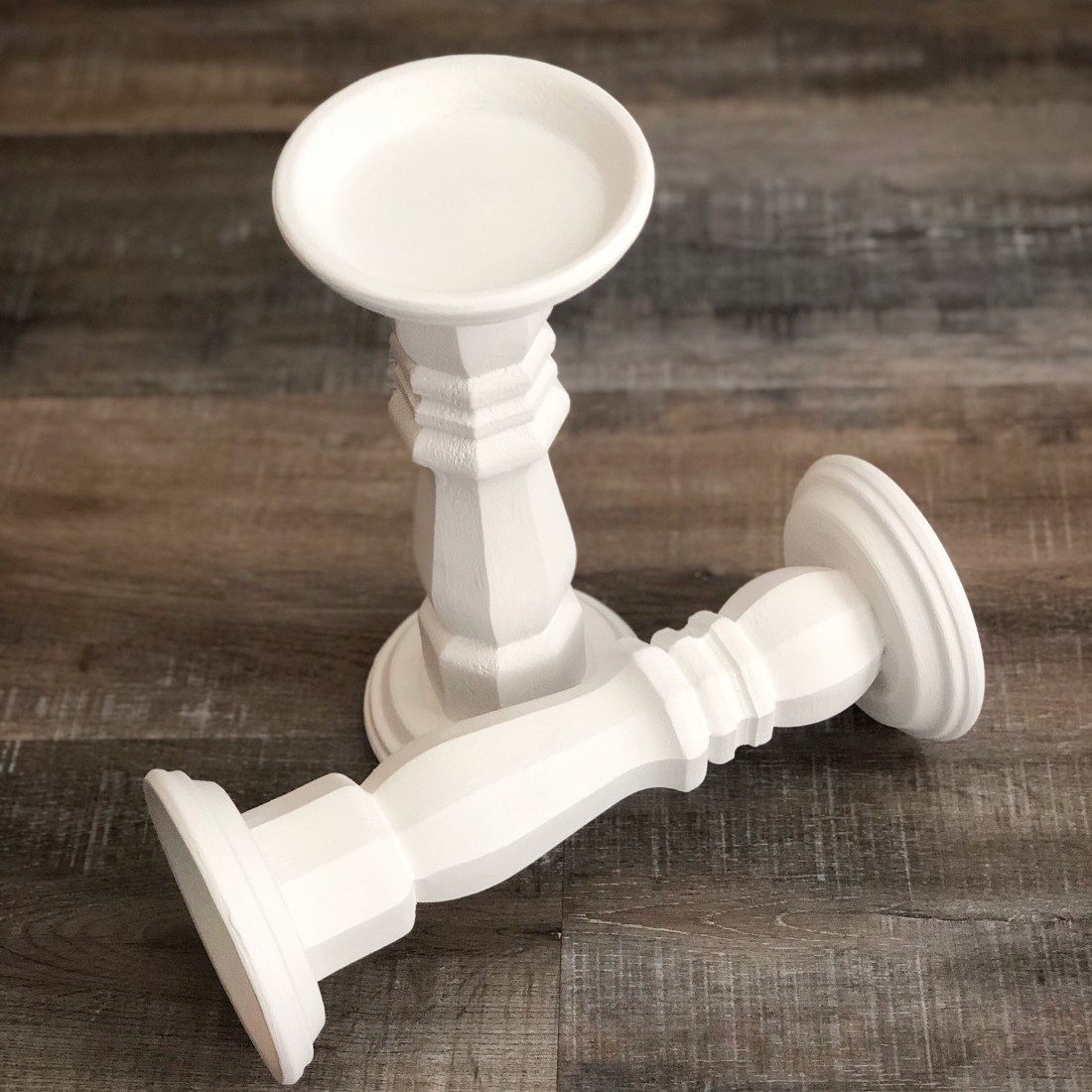 DIY Farmhouse Candlesticks | Creating Me