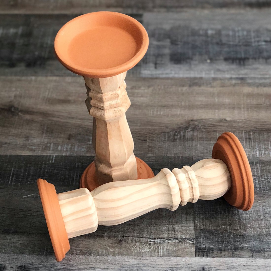 DIY Farmhouse Candlesticks | Creating Me