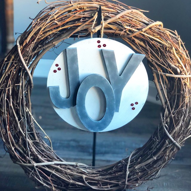 Oversized Farmhouse Joy Ornament | Creating Me