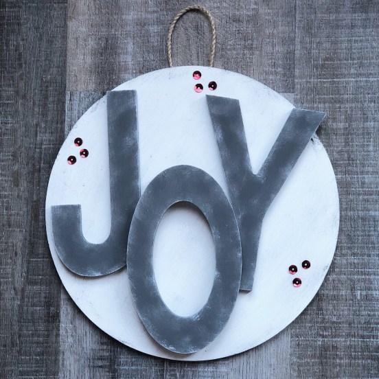 Oversized Farmhouse Joy Ornament | Creating Me