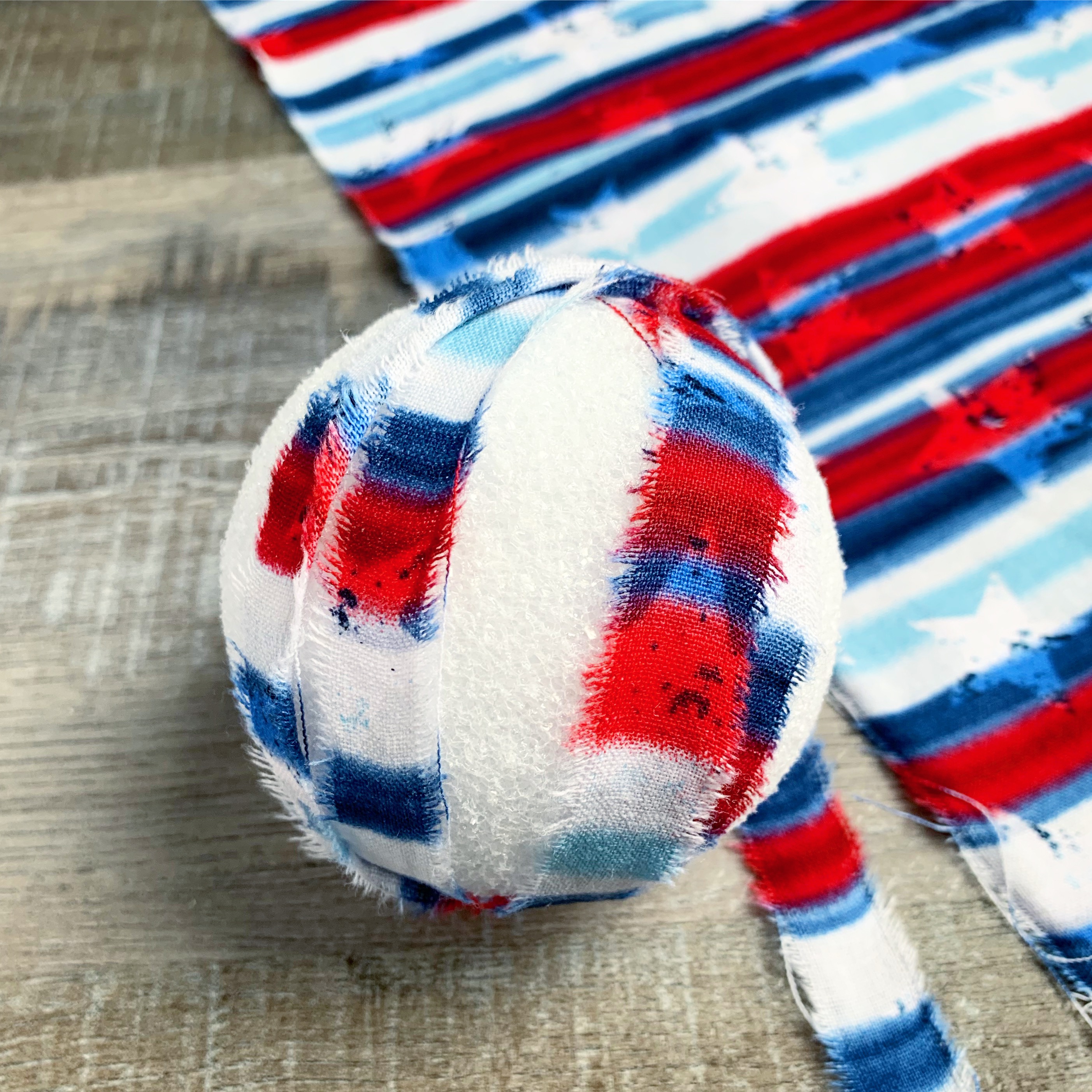 Patriotic Rag Balls | Creating Me