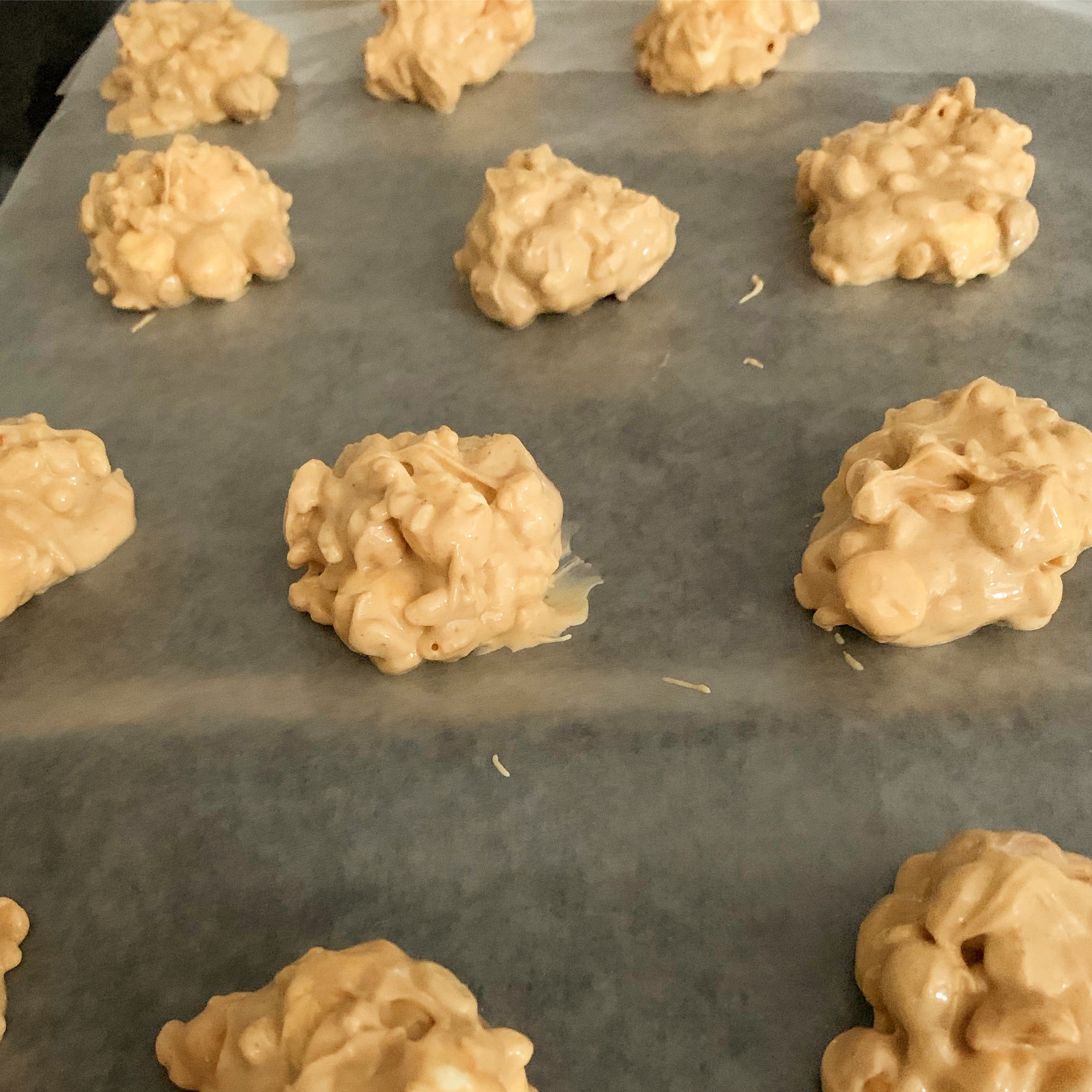 White Chocolate Peanut Butter Cookie Clusters | Creating Me