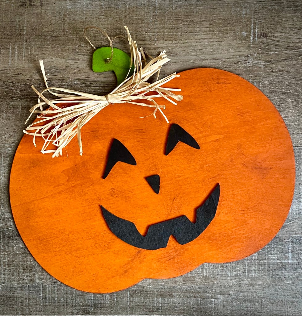 Jack-O-Lantern Door Hanger | Creating Me