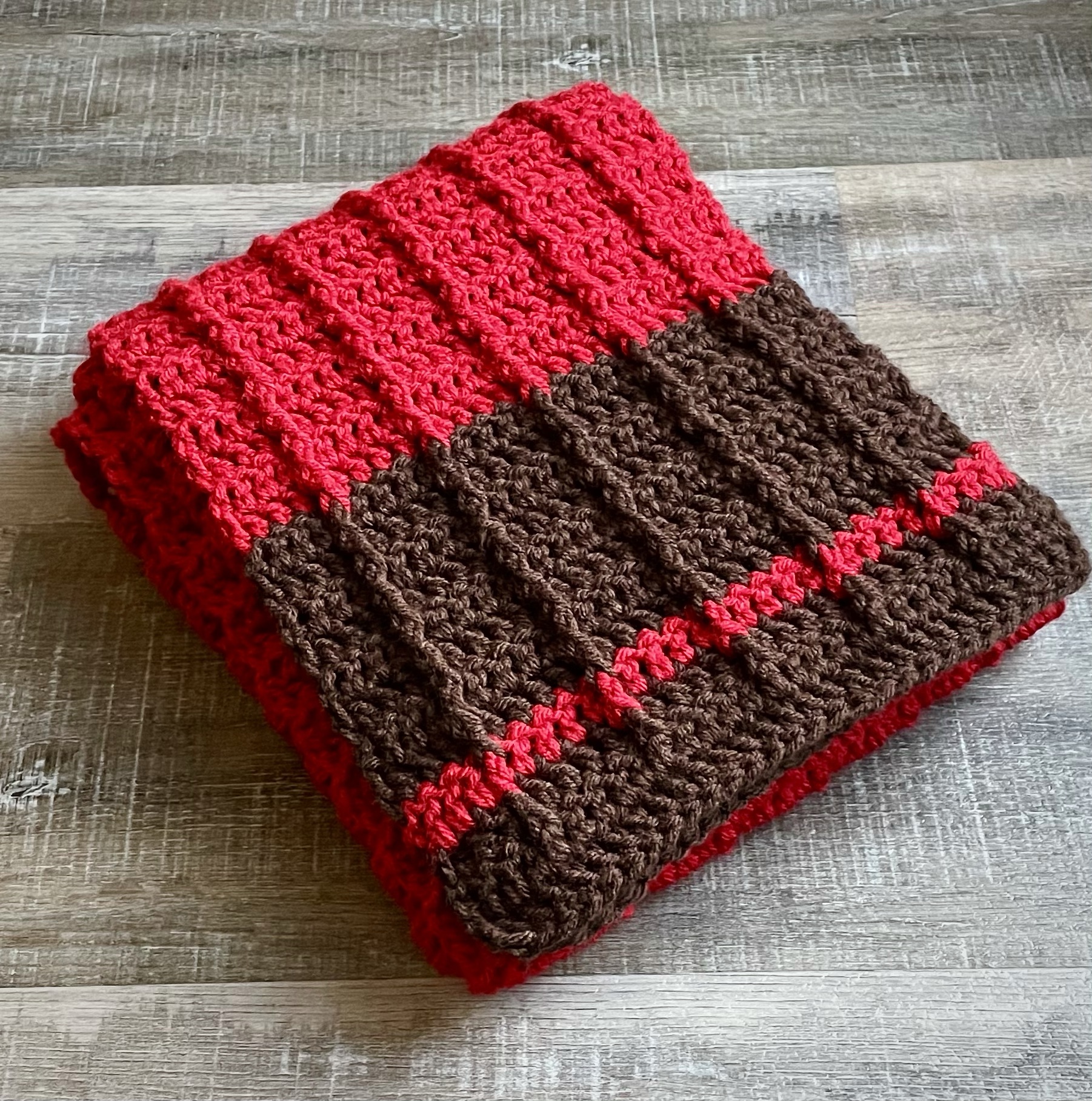 Crochet Men’s Color Block Scarf | Creating Me