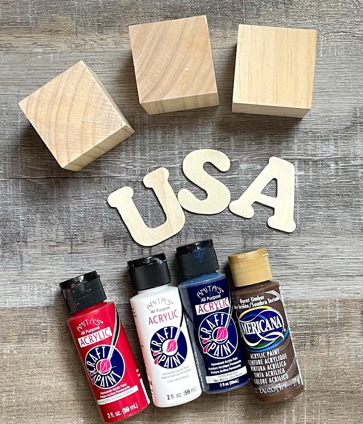 Americana USA Wood Blocks | Creating Me