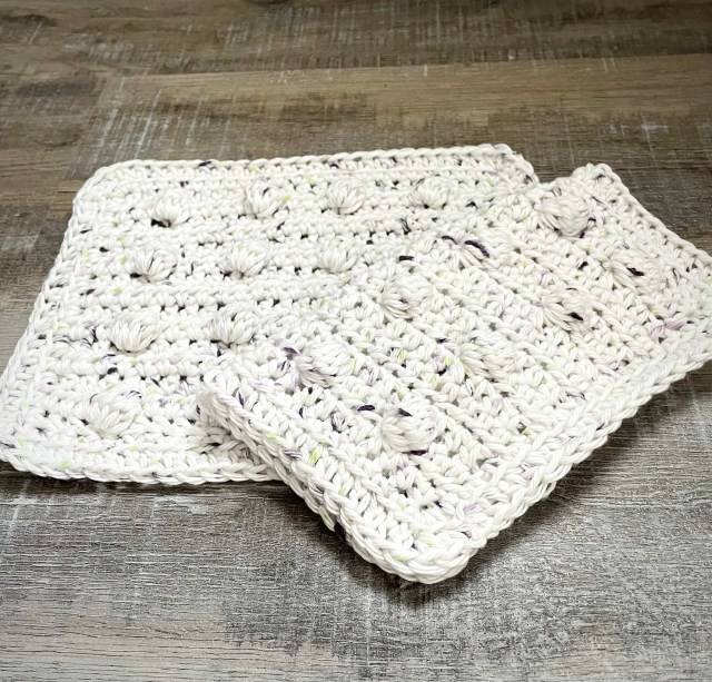 Crochet Bobble Dishcloth | Creating Me