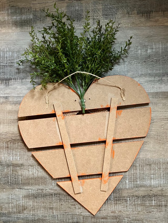 Wood Heart Carrot | Creating Me
