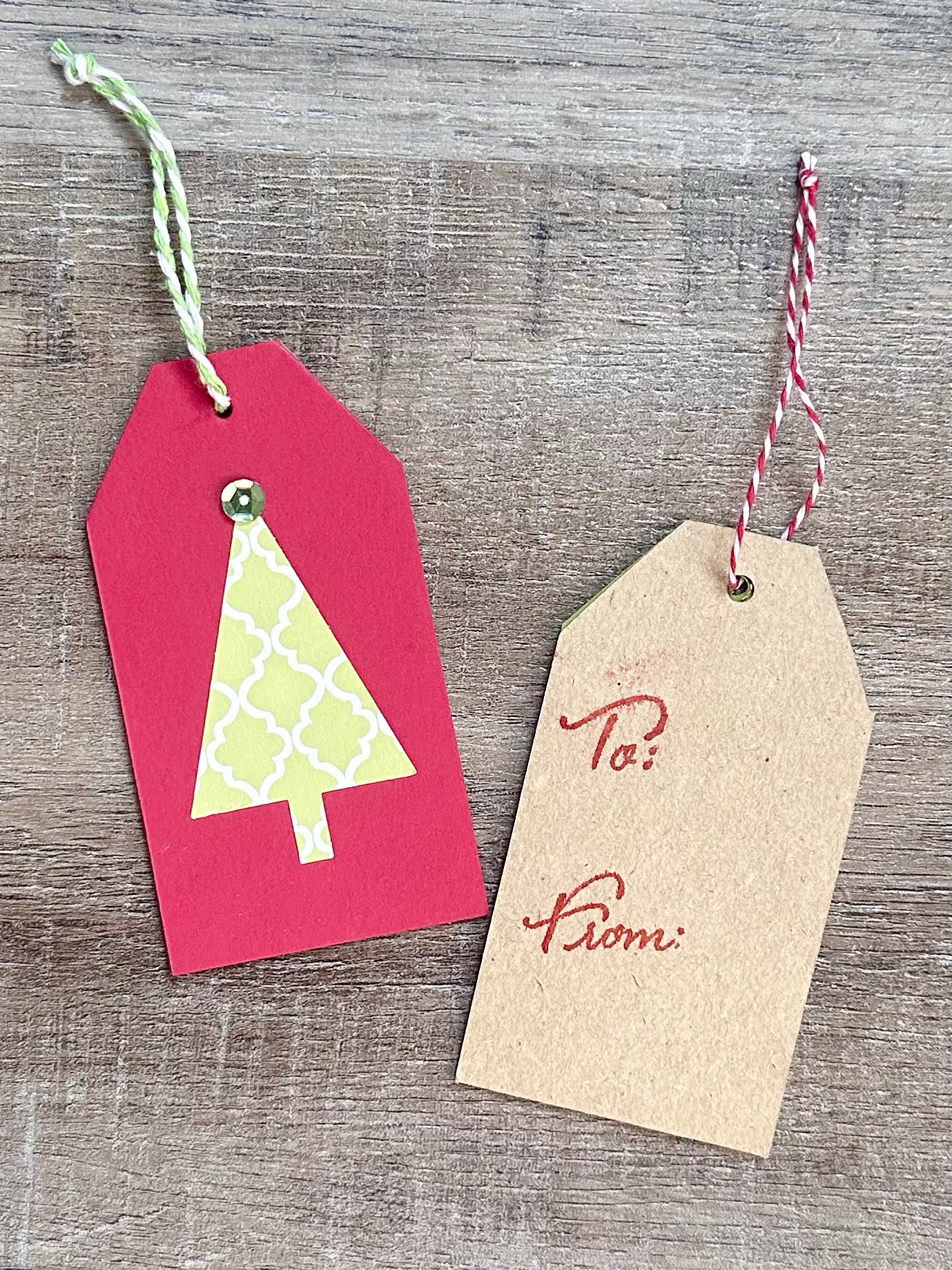 Quick and Easy Christmas Gift Tags | Creating Me