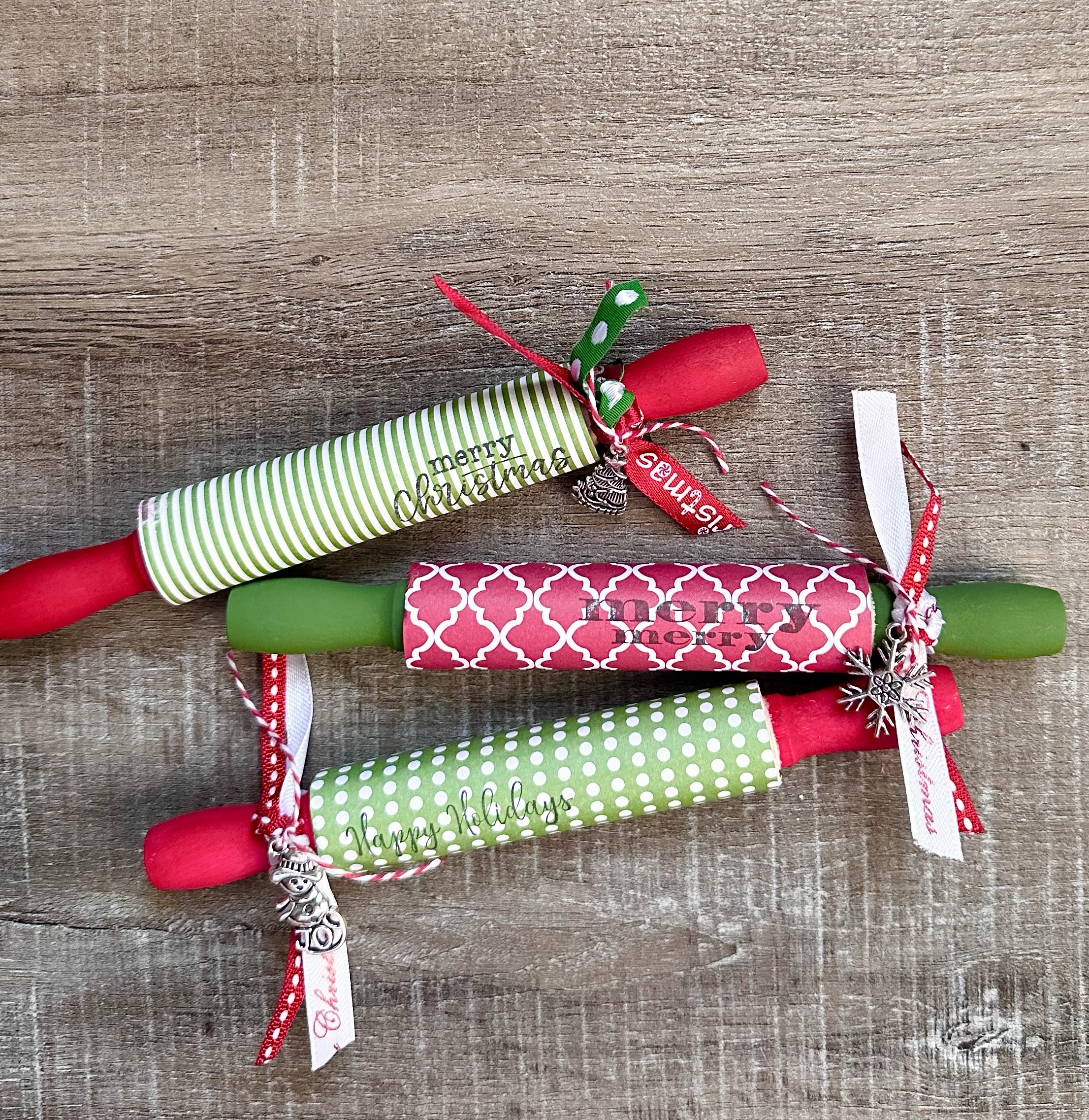 Mini Christmas Rolling Pins | Creating Me
