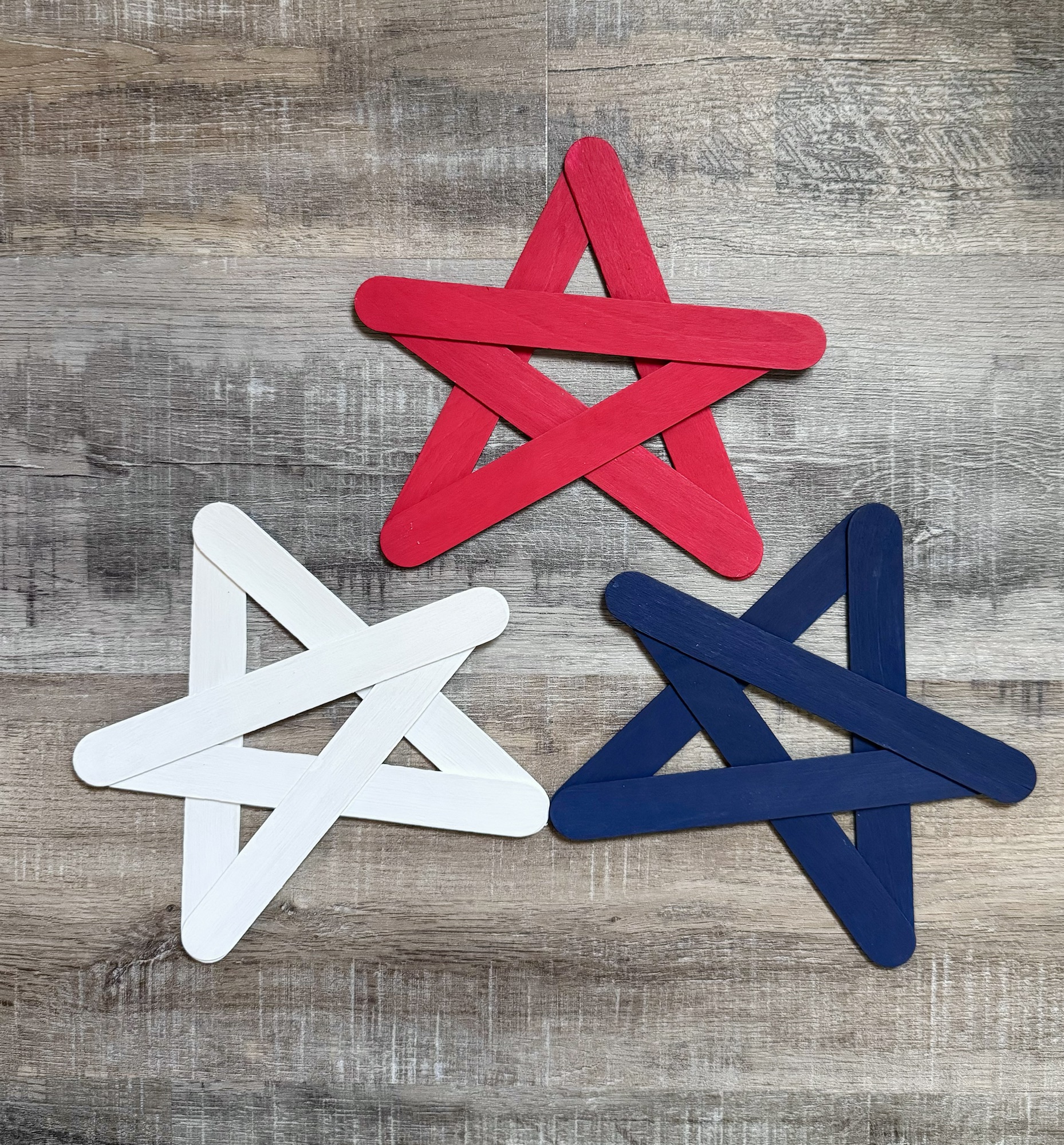 Patriotic Popsicle Stick Stars | Creating Me
