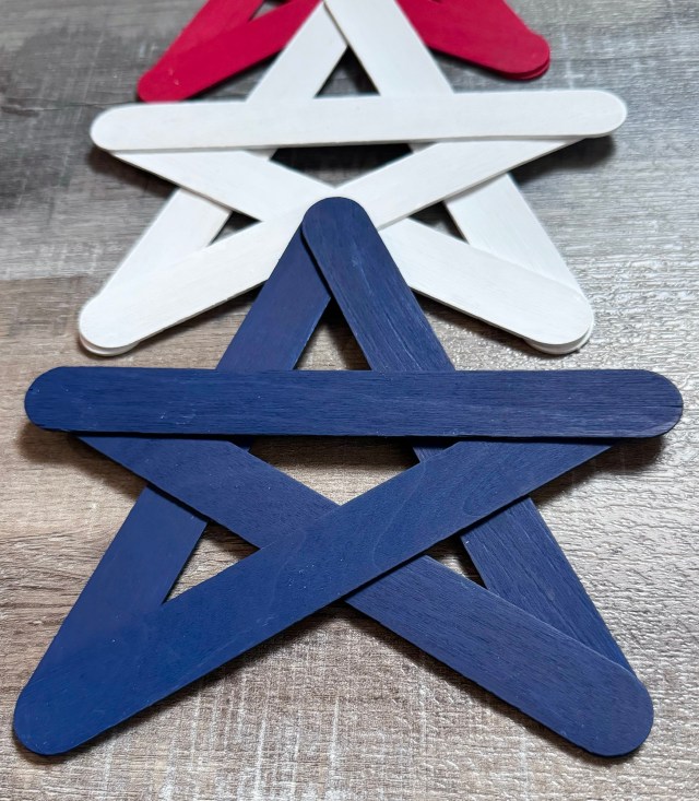 Patriotic Popsicle Stick Stars | Creating Me