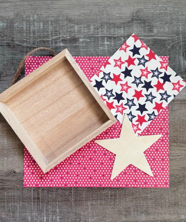 Mini Patriotic Star Shadow Box | Creating Me