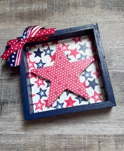 Mini Patriotic Star Shadow Box | Creating Me