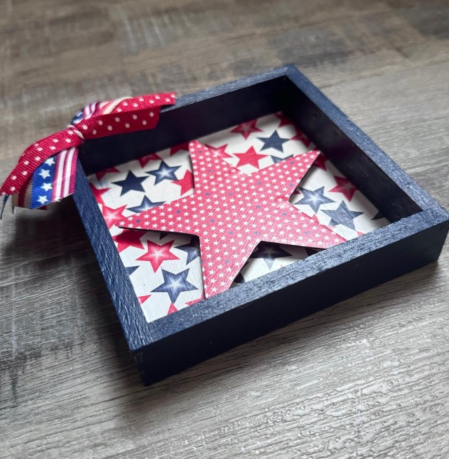 Mini Patriotic Star Shadow Box | Creating Me