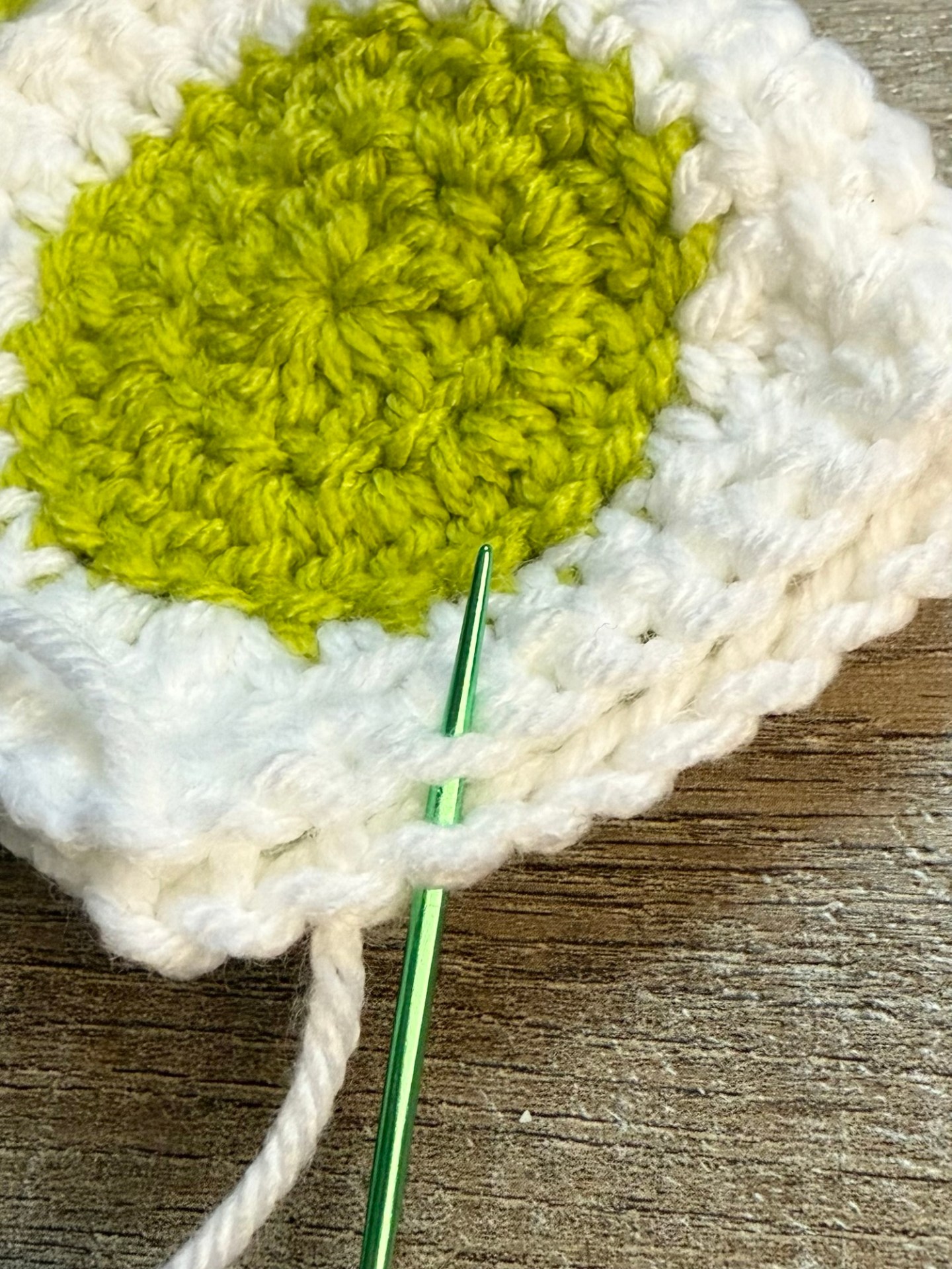 Crochet Mini Circle Granny Square Pouch | Creating Me