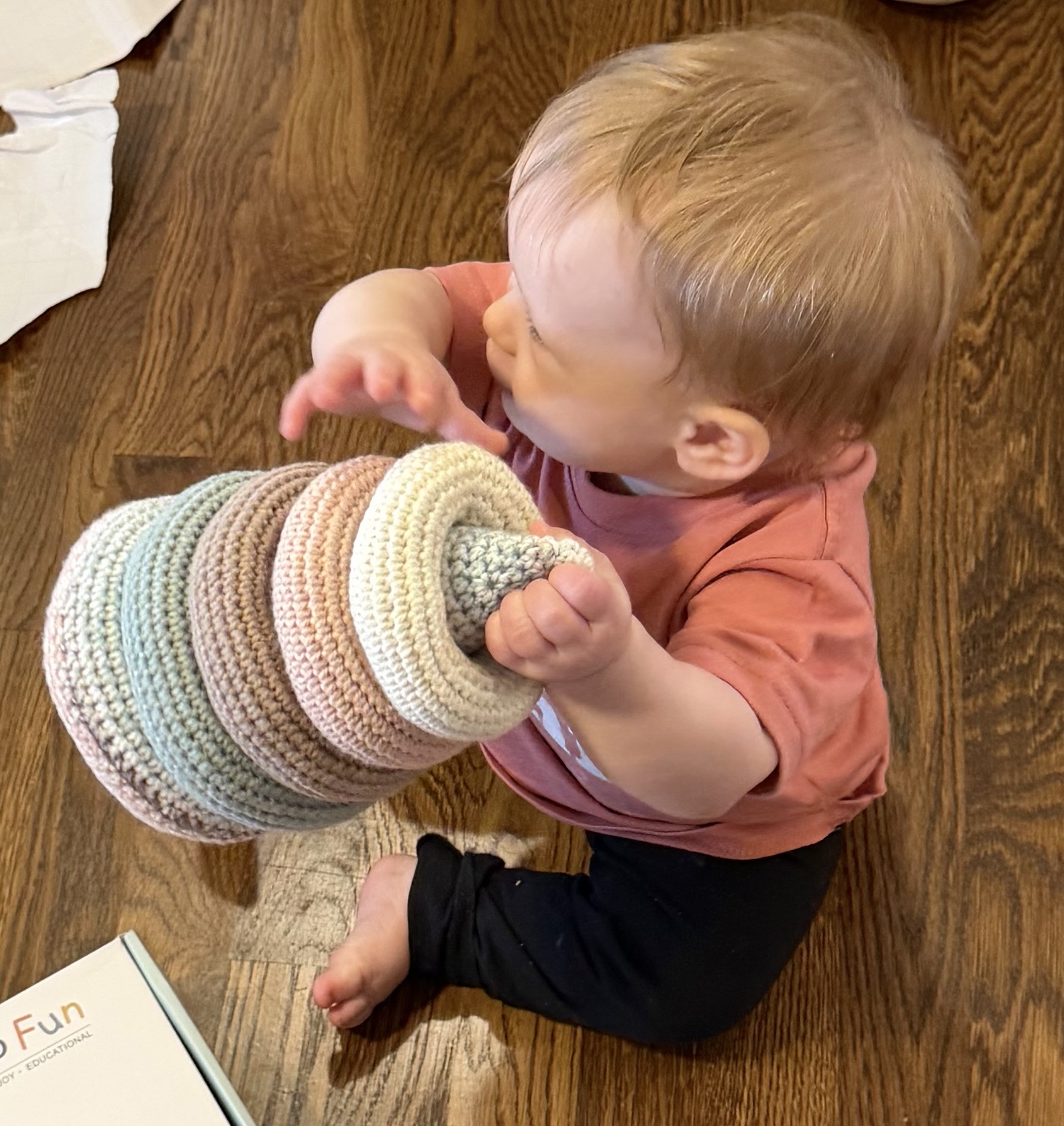 Crochet Turtle Stacking Ring Toy | Creating Me