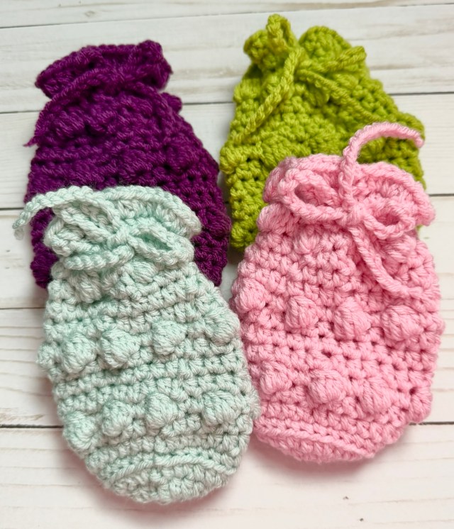 Crochet Mini Easter Gift Bags | Creating Me